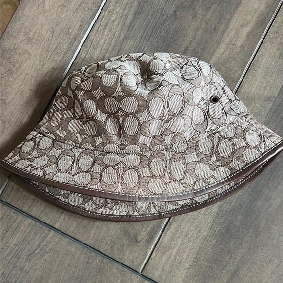 Coach | Accessories | Coach Brown Signature Bucket Hat | Poshmark